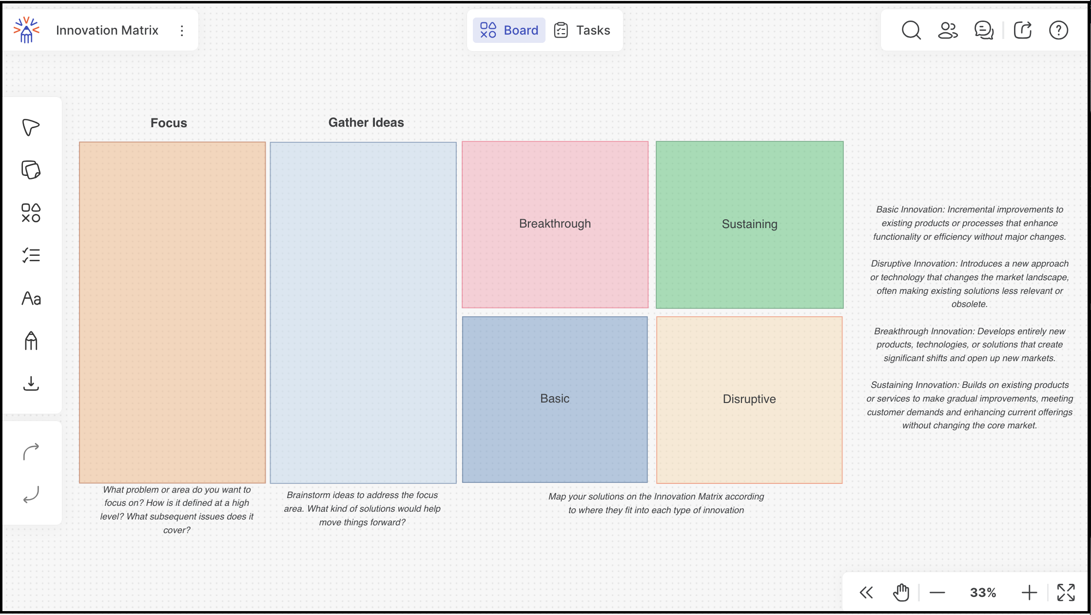 Innovation Matrix Brainstorm
