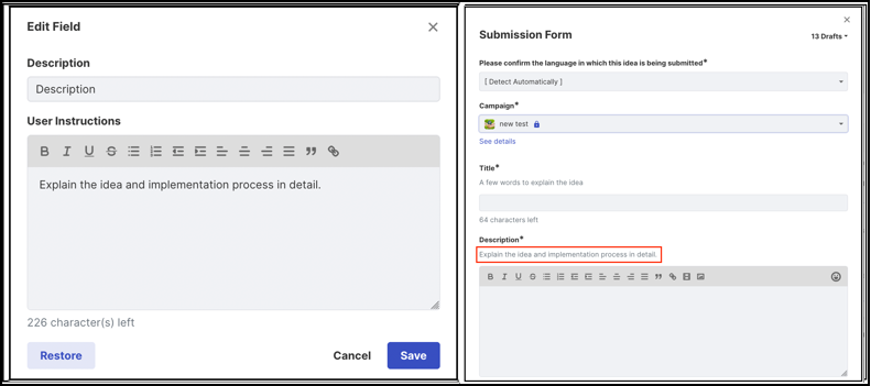 Idea Submission Tool