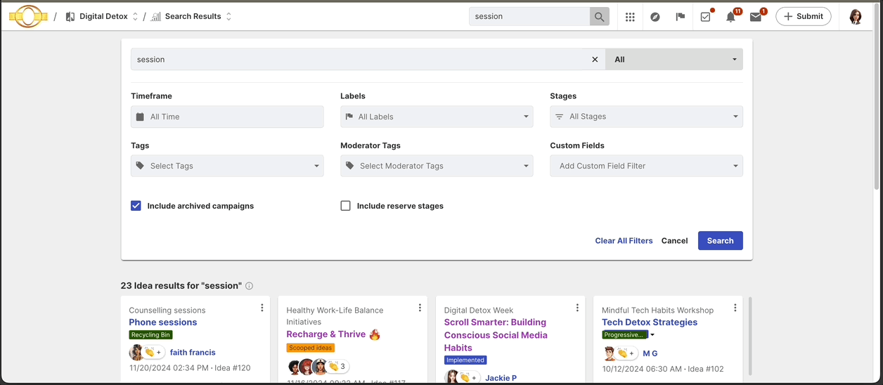 Idea Search Tool
